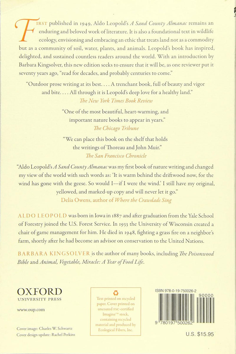 A Sand County Almanac and Sketches Here and There – The ForestWatch Store